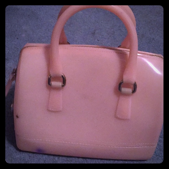 Furla | Bags | Furla Pink Plastic Jelly Satchel So Adorable | Poshmark